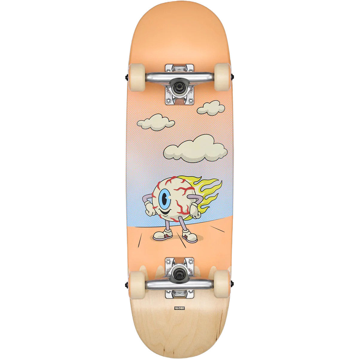 Globe Kids Wide Mini Flaming Eye 7.9" Skateboard – SkatebruhSG