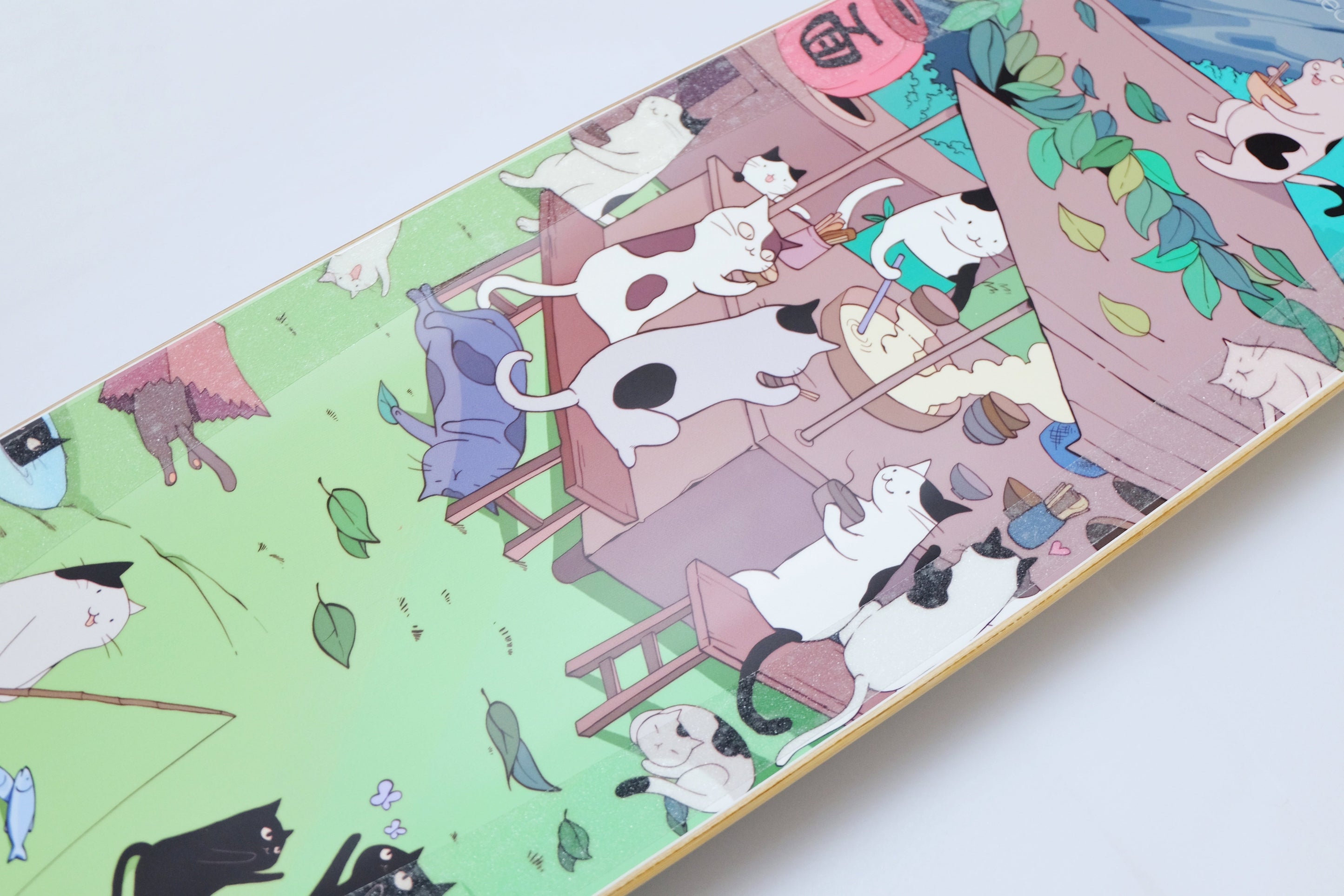 Rebirth 44.5" Meow Noodle House Longboard – Skatebruh Skate Shop