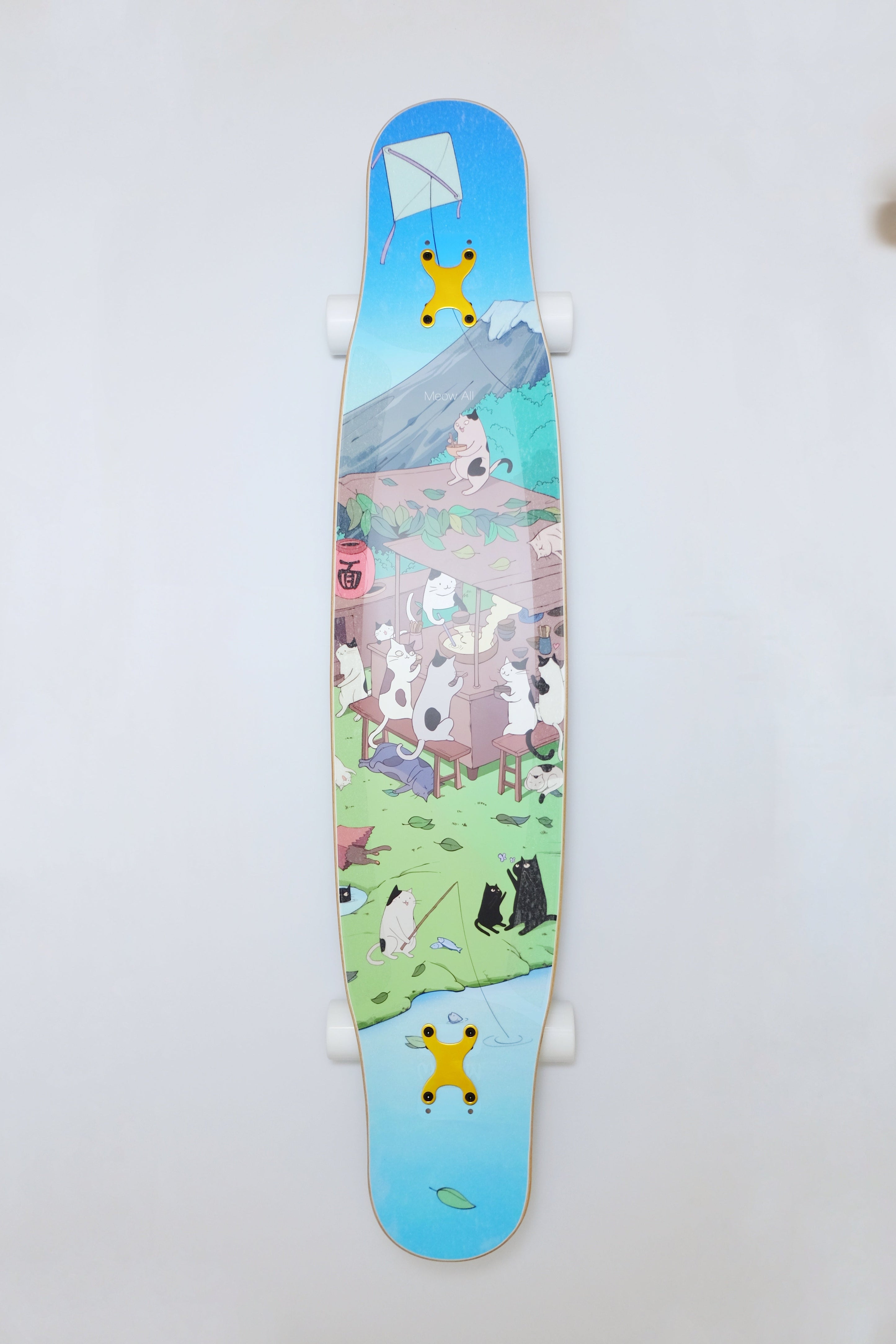 Rebirth 44.5" Meow Noodle House Longboard – Skatebruh Skate Shop